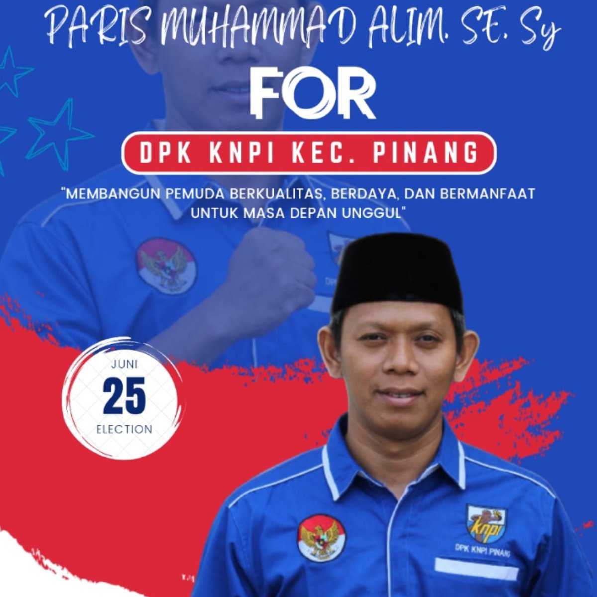 Maju Sebagai Ketua PK KNPI Pinang, Berikut Profil Paris Muhammad Alim